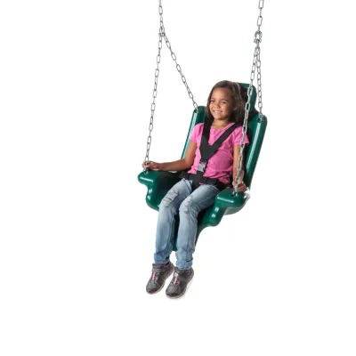 Playground Swing Bench Kids Height Adjustable Playground Set, Includes