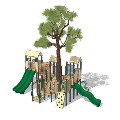 Tree Hugger Recycled Playset | PSNVATREEHUGa | Play Mart Playgrounds