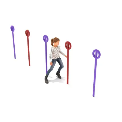 Agility Pole Course - Set of 5 | PGC001 | PlaygroundEquipment.com