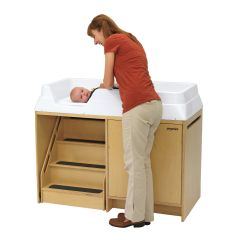 Angeles Changing Table with Locking Stairs | AEL7550 | Angeles