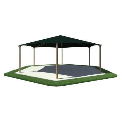 Hexagon Shade Shelter by Superior Shade
