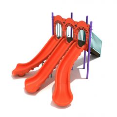 Triple the Fun: 5-feet Triple Sectional Split Free Standing Slide
