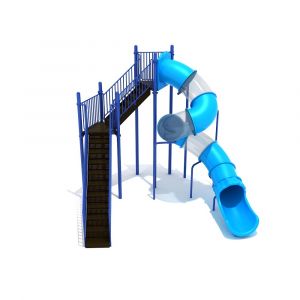 Freestanding 12 Foot Spiral Tube Slide | PSL034 | PlaygroundEquipment.com