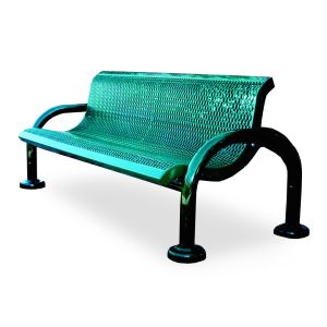 Modern Standard Style Park Bench With Back | B4WBMODERNS | Webcoat