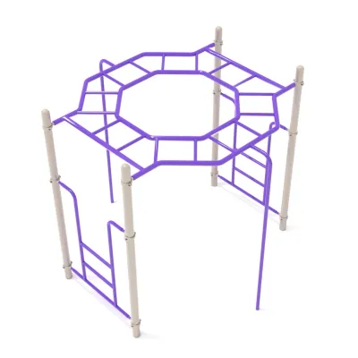Climb Around and Around - Octagon Shaped Climber With Sixteen Bars