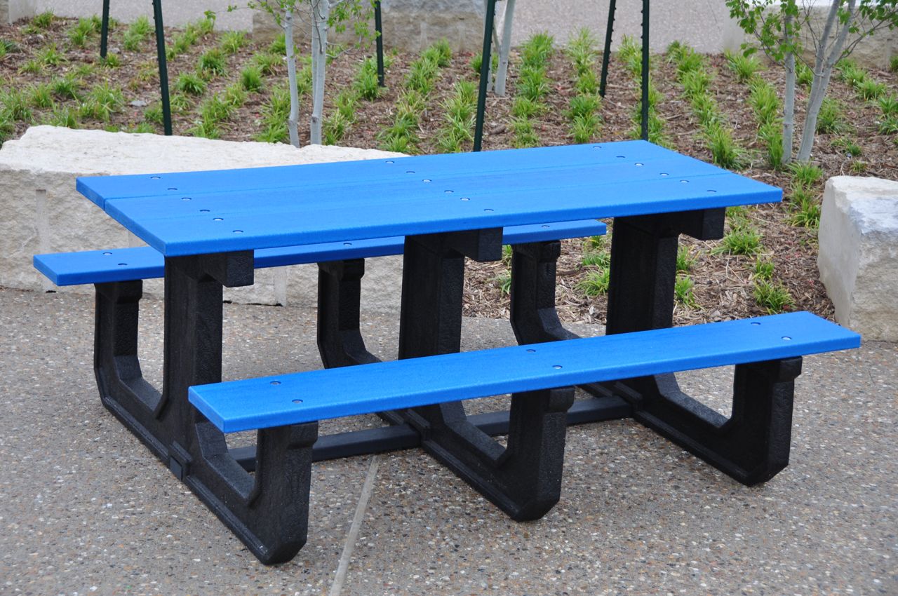 Recycled Plastic Park Place Picnic Table by Jayhawk Plastics - AAA ...