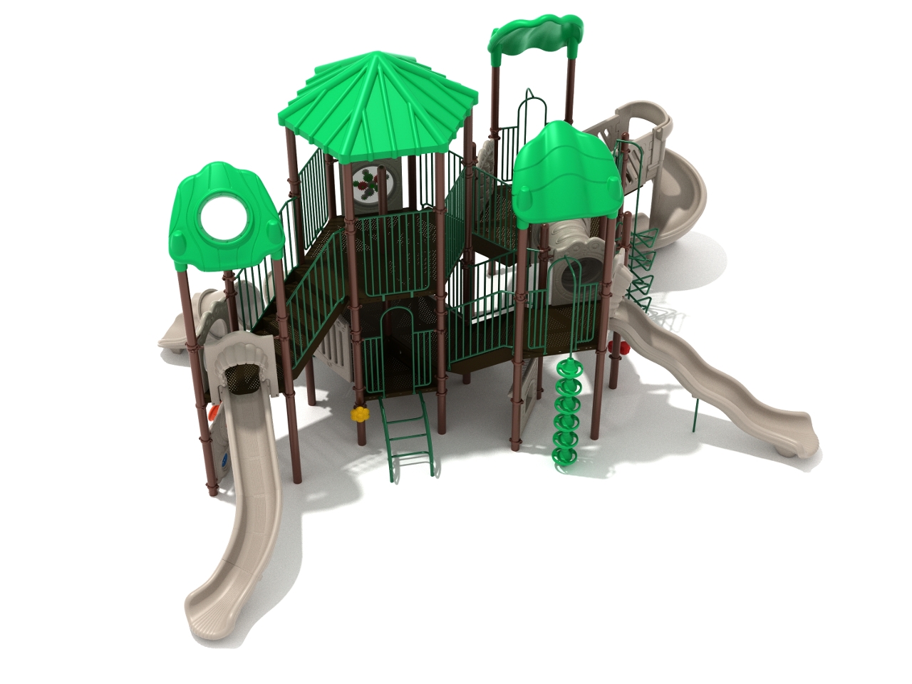 Different Places and Ways to Play - Large Structure with Four Slides ...